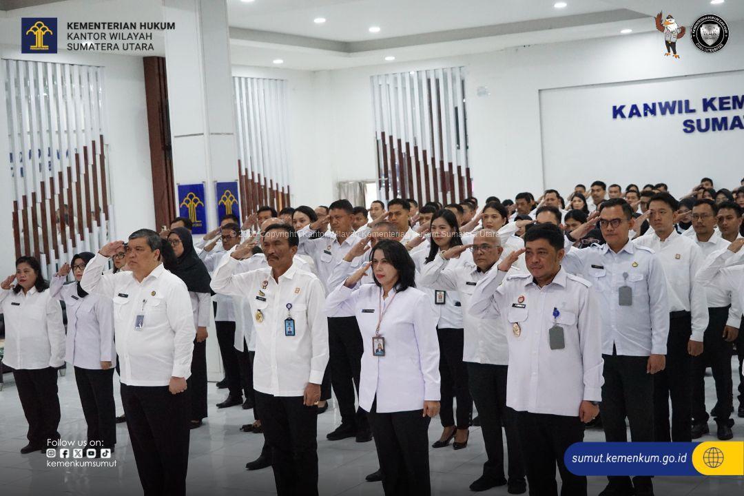 Apel Bersama Kemenko Kumham Imipas, Kementerian Hukum, Kementerian HAM dan Kementerian Imigrasi ...